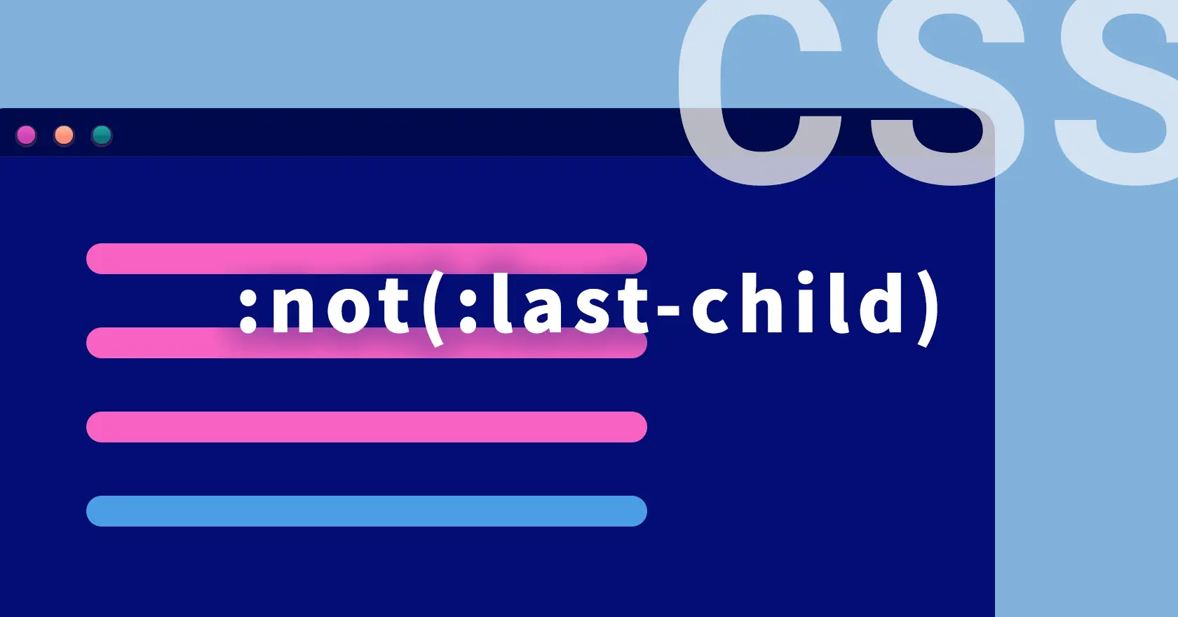 否定擬似クラス「:not()」を使って最後の要素以外にスタイルを反映させる方法 – webtechnique